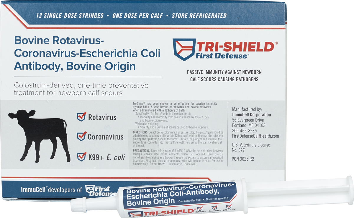 Valley Vet - Tri-Shield First Defense for Calves Immucell - Calf Scours ...