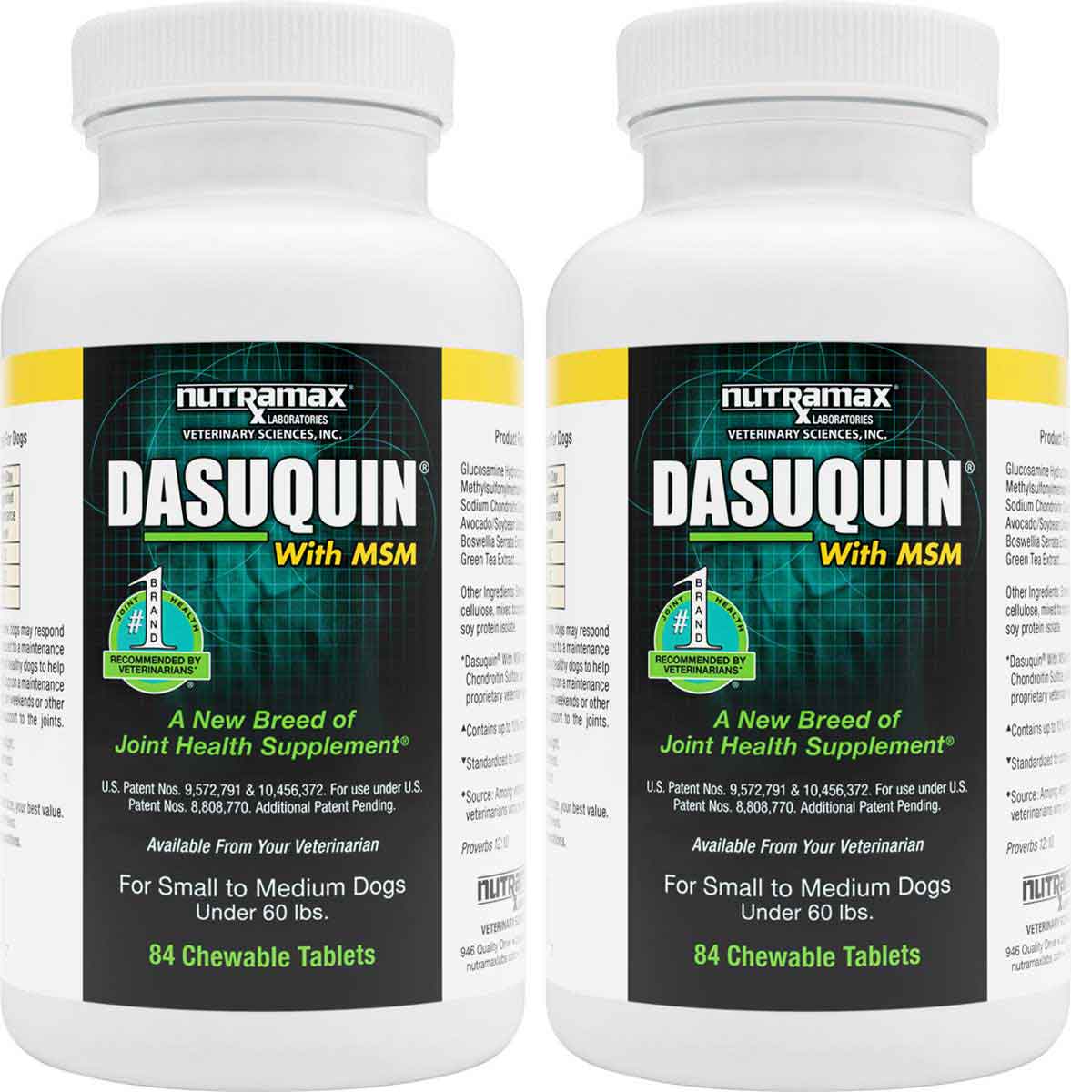 Dasuquin with MSM Chewable Tablets for Dogs Nutramax Laboratories ...