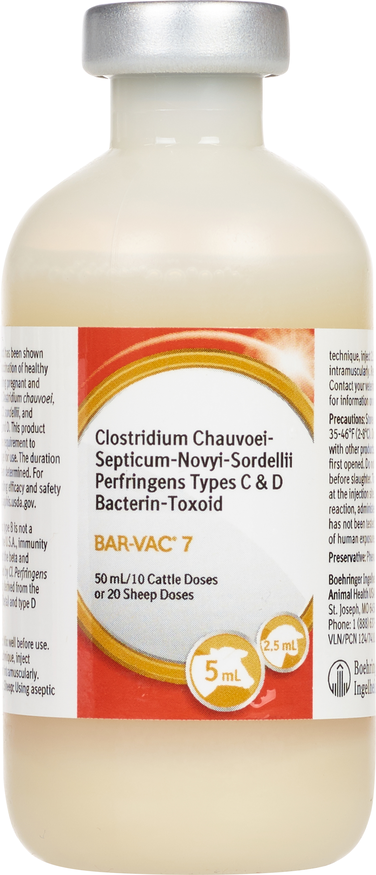 Valley Vet - Bar-Vac 7 Injection for Cattle and Sheep Boehringer ...