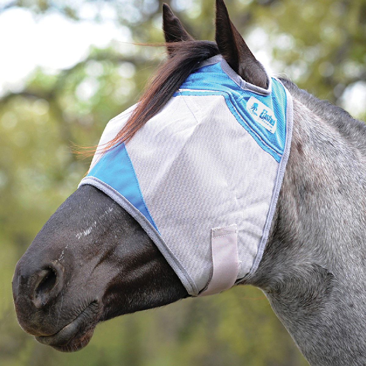 Valley Vet - Military Support Blue Crusader Horse Fly Mask Cashel - Fly ...