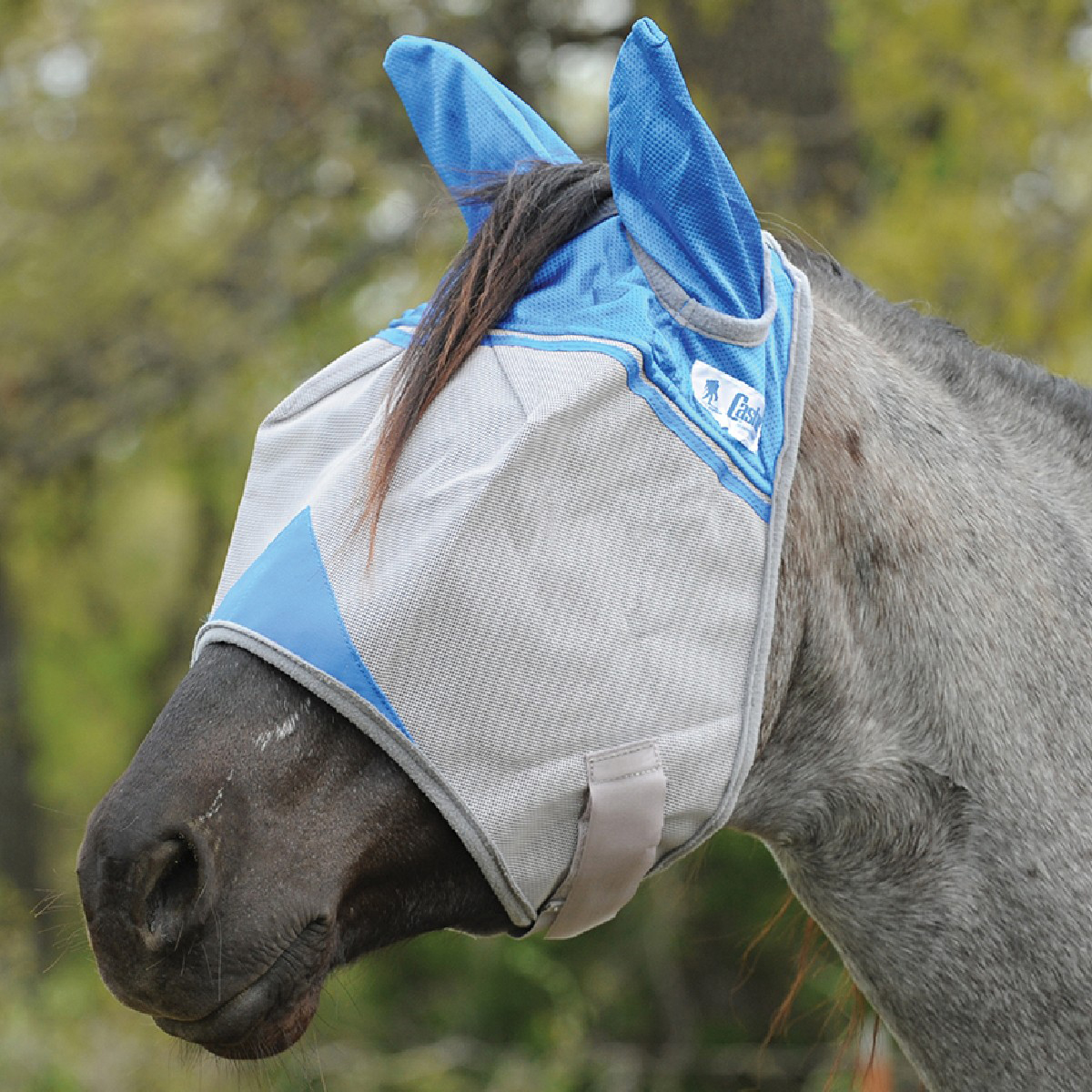 Valley Vet - Military Support Blue Crusader Horse Fly Mask with Ears ...