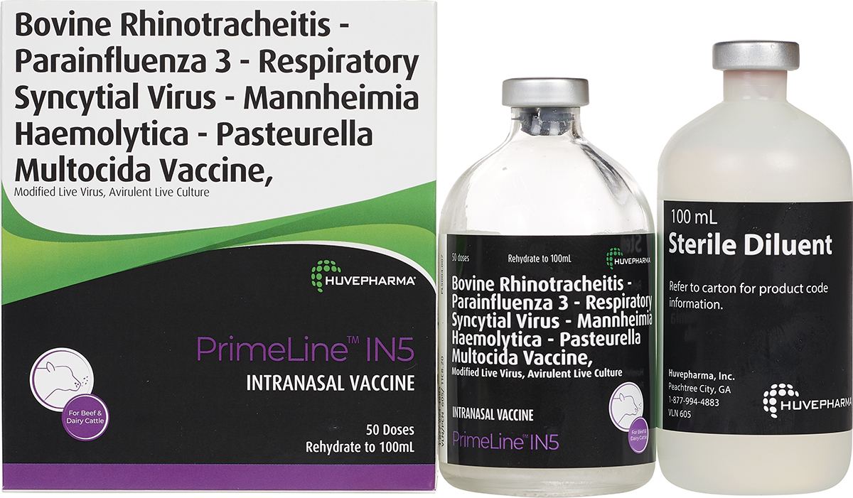 PrimeLine IN5 Intranasal Vaccine for Beef and Dairy Cattle Huvepharma ...
