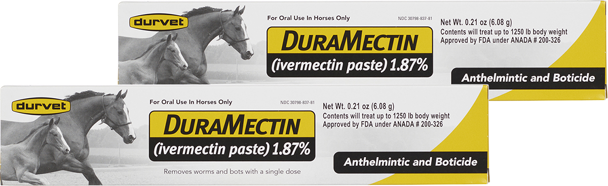 DuraMectin Paste Horse Dewormer (1.87% Ivermectin) Durvet - Valley Vet ...